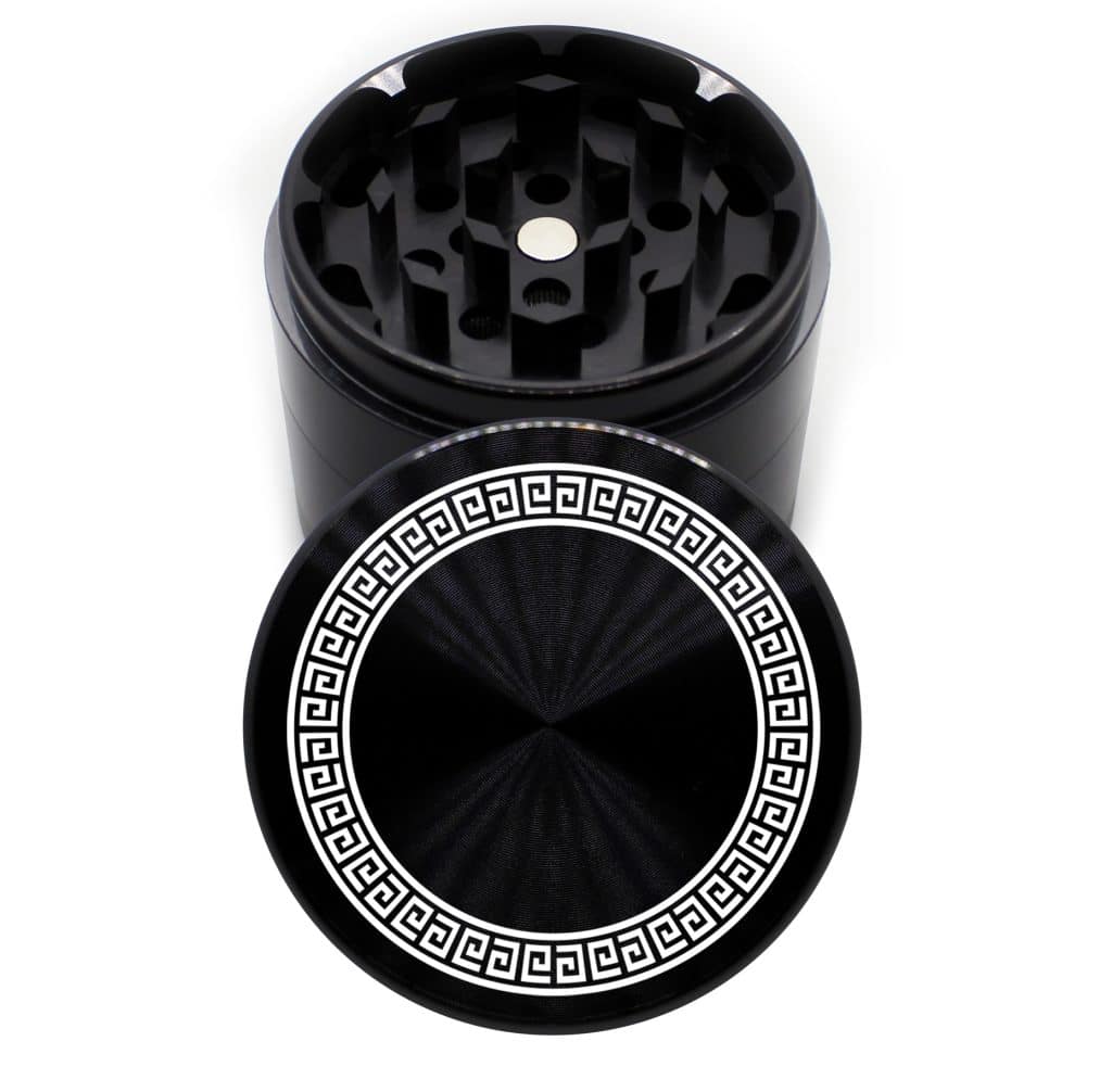 Grinder: The Aztec, Black, 63mm, 4-piece | Tahoe Grinder Company